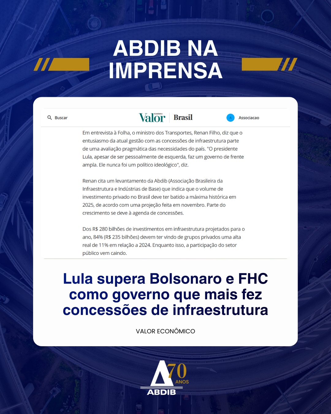 Lula supera Bolsonaro e FHC como governo que mais fez concessões de ...